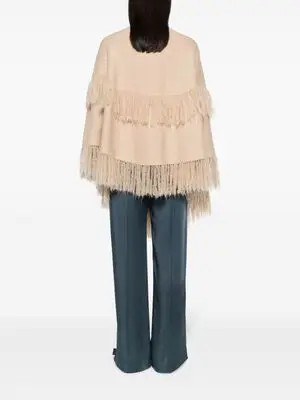 BY MALENE BIRGER Fringed Wool-blend Cape
