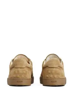 TOD'S Logo Suede Sneakers - Neutrals