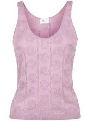Bally Emblem-jacquard Sleeveless Top