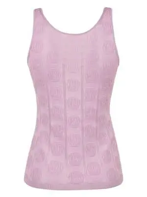 Bally Emblem-jacquard Sleeveless Top