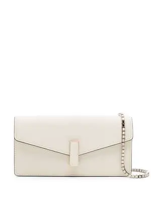 VALEXTRA Iside Leather Clutch - White