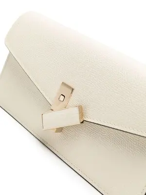 VALEXTRA Iside Leather Clutch - White