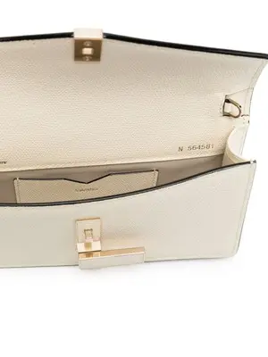 VALEXTRA Iside Leather Clutch - White