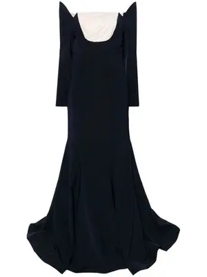 BAZZA ALZOUMAN Off-shoulder Gown