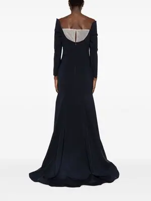 BAZZA ALZOUMAN Off-shoulder Gown