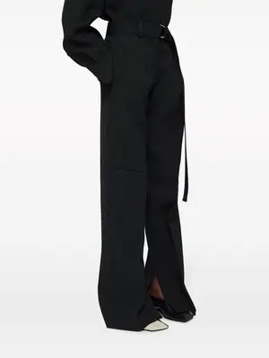 JIL SANDER Belted Wool Trousers