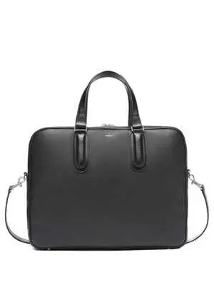 Bally Leather Laptop Bag - Black