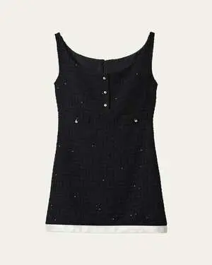 Miu Miu Miu Miu Mini Dress - Nero