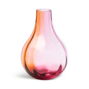 KOSTA BODA Iris Vase - Pink/amber