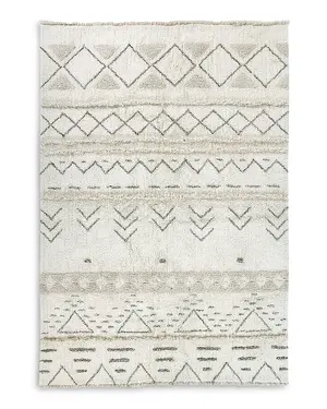 LORENA CANALS Bohemian Classics Lakota Day Washable Area Rug, 4'7 X 6'7 - Natural/ivory