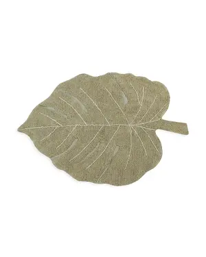 LORENA CANALS Plants Monstera Novelty Washable Area Rug, 4' X 5'11 - Green