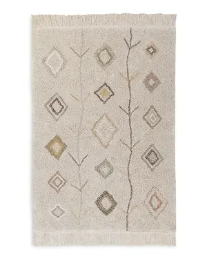 LORENA CANALS Bereber Style Kaarol Earth Area Rug, 4'7 X 6'7 - Natural/ivory