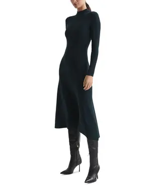 REISS Chrissie Rib Knit Dress