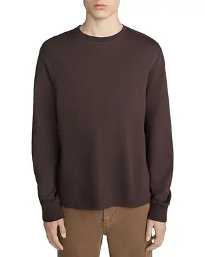 FRAME Duo Fold Crew Shirt - Deep Brown