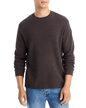 FRAME Duo Fold Crew Shirt Heather Es