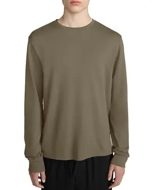 FRAME Duo Fold Crew Shirt - Soft Olive