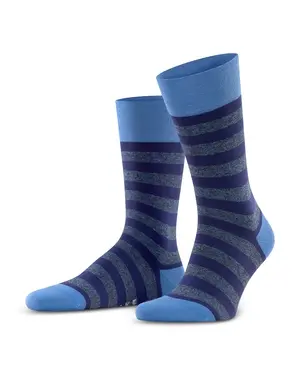 Falke Cotton Blend Mid-Calf Socks Ocean Blue