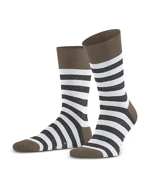 Falke Cotton Blend Mid-Calf Socks Pebble