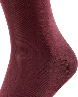 Falke Cotton Blend Fil D'ecosse Mid-calf Socks - Barolo