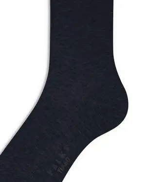 Falke Cotton Blend Fil D'ecosse Mid-calf Socks - Dark Navy