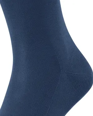 Falke Cotton Blend Fil D'ecosse Mid-calf Socks - Royal Blue