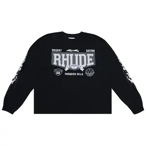 Rhude 4x4 Long-sleeve Tee 'vintage - Black