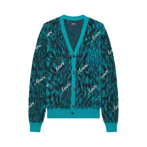 Amiri Mohair Cardigan - Blue