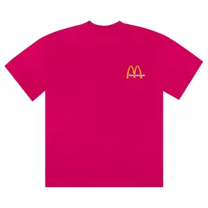 TRAVIS SCOTT X Mcdonald's Vintage Action Figure Ii T-shirt 'hot - Pink
