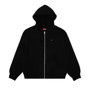 Supreme Small Box Zip Up Hooded Sweatshirt - Black