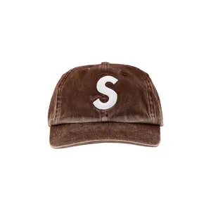 Supreme Pigment Print S Logo 6-Panel Cap - Brown | Editorialist