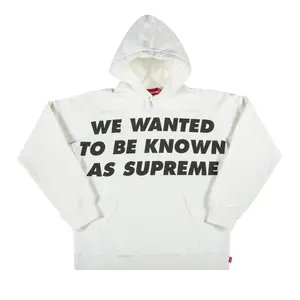 Supreme Known As Hooded Sweatshirt