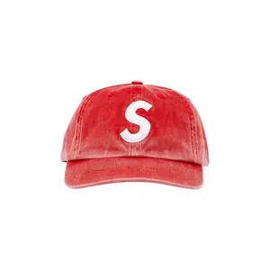Supreme Pigment Print S Logo 6-panel Cap - Red