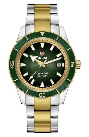 RADO Captain Cook Automatic Bracelet Watch - Green