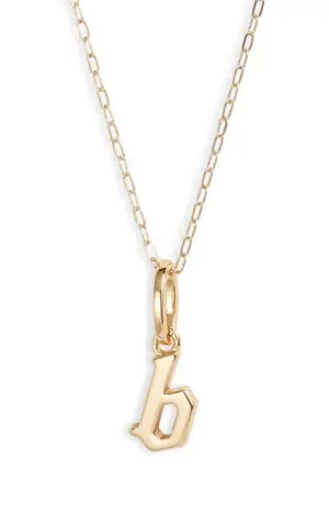 MIRANDA FRYE Customized Initial Pendant Necklace Gold - B