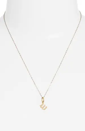 MIRANDA FRYE Customized Initial Pendant Necklace - Gold - W