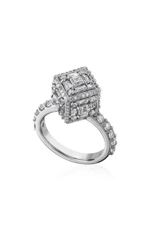 MINDI MOND Clarity Dimensional Halo Diamond Ring