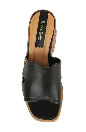 Franco Sarto Florence Wedge Slide Sandal - Black