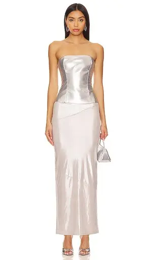 Superdown Novi Faux Leather Corset