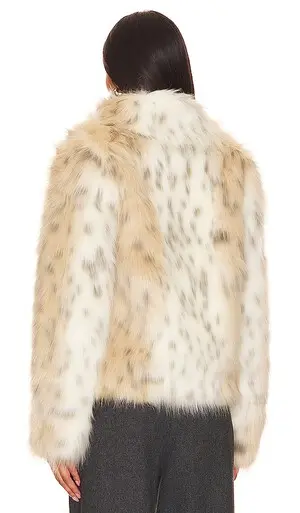 UNREAL FUR Faux Fur Jacket - Snow Leopard