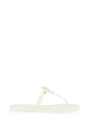 Tory Burch Mini Miller Rubber Thongs White
