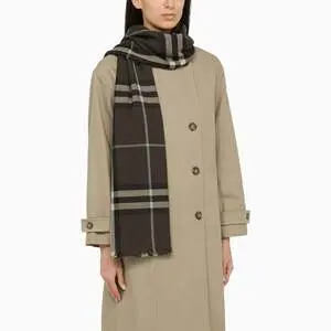 Burberry Wool Scarf With Check Pattern