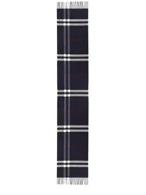 Burberry Check' Cashmere Scarf - Black