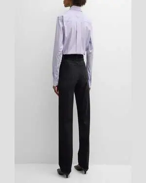 TOTEME Mid-rise Straight-leg Jeans - Open Black