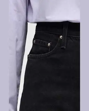 TOTEME Mid-rise Straight-leg Jeans - Open Black