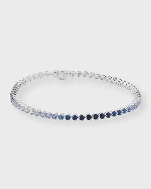 LISA NIK Rainbow 18k Gold Bracelet - Sapphires