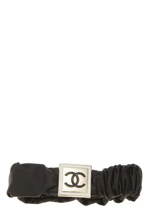 Chanel Lambskin Hair Tie - Blue
