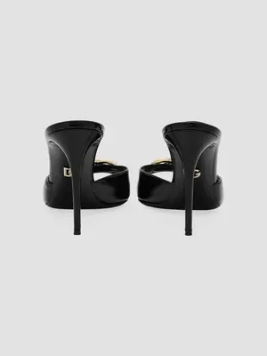 Dolce & Gabbana 90mm Leather Logo Mules