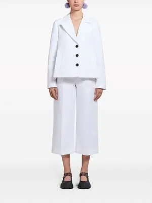 Marni Wide-leg Cropped Trousers - White