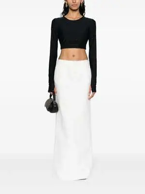 Versace Crystal-embellished Crop Top