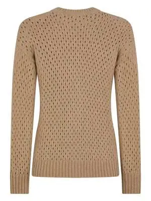 Dsquared2 Pointelle Knit Jumper With Logo Patch